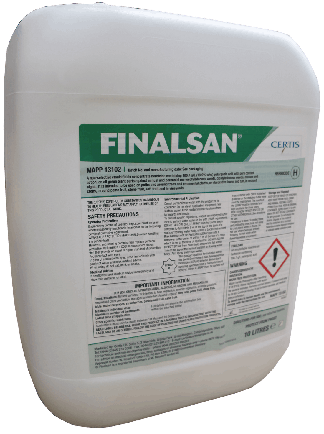 Finalsan 10L - Herbicide | Amenity Choice